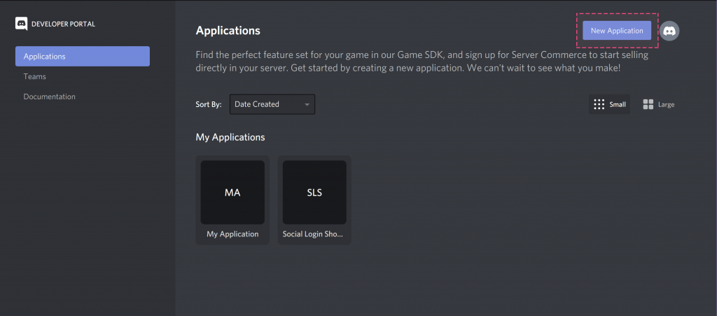 Get Discord API key pair